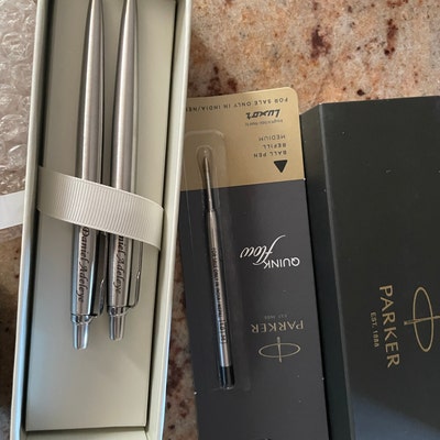 Custom Set of Parker Pens With Name Engraving, Academic Milestones and ...