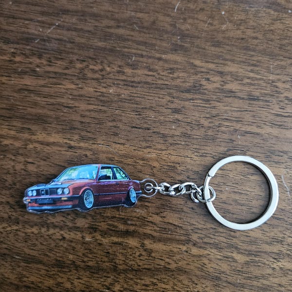 Custom Car Keychain Personalized Photo Picture Model Shape Acrylic ...