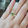 Once Upon A Time Ring Peridot and Sterling or Gold - Etsy