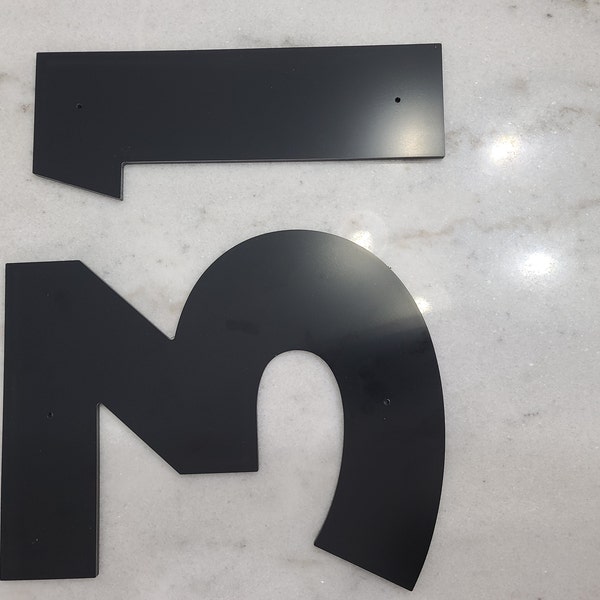 Large Black Floating House Numbers for Modern Address Sign, Big BOLD ...