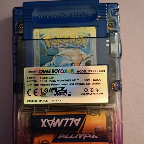 Gameboy Color Holographic Inverted Back Sticker - Etsy