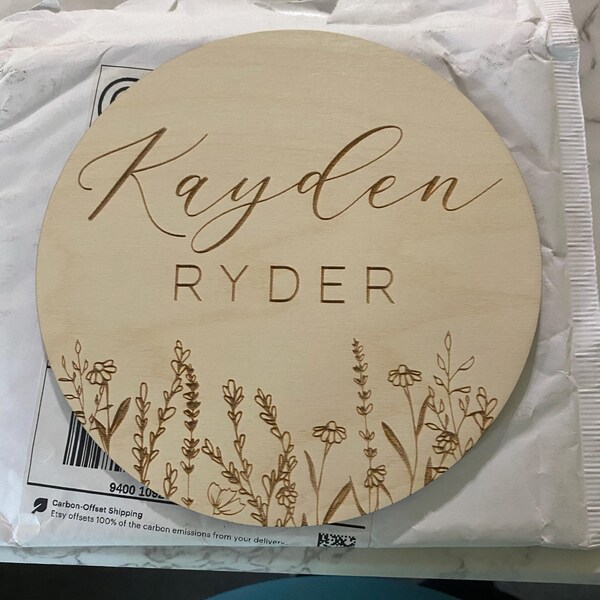 Engraved Baby Name Sign / Wooden Name Sign / Baby Name Plaque / Name ...