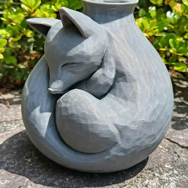 Fox Vase 3D Model STL: Modern Minimalist Planter (digital Download) - Etsy