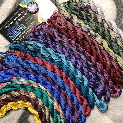 Bits Bag 10 Skeins of Silk - Etsy