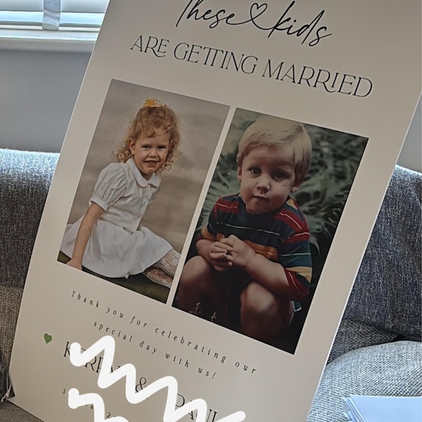 These Kids Are Getting Married Sign, the Night Before Welcome Sign ...