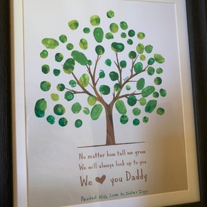 No Matter How Tall We Grow / Tree Handprint Art Craft / Fathers Day ...