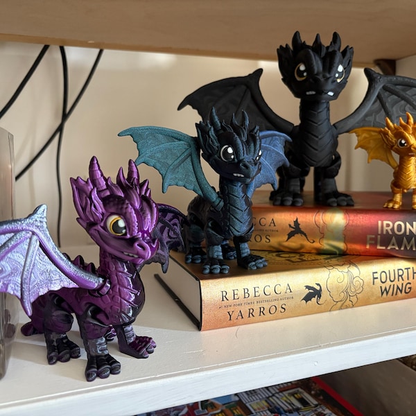Complete Dragon Set | Black, Blue, Purple & Gold Dragons | Dragon Set ...