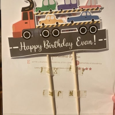 Personalized Rescue Vehicle Cake Topper, Emergency Vehicle, Fire Truck ...