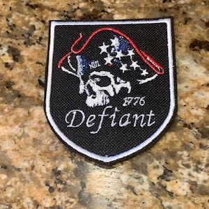 Defiant 1776 Skull Patch - Etsy
