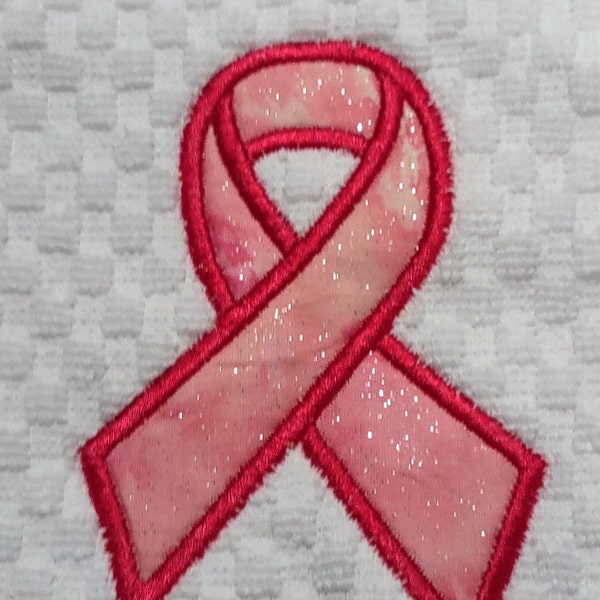 Awareness Ribbon Applique Design. Ribbon Embroidery Designs. Cancer ...