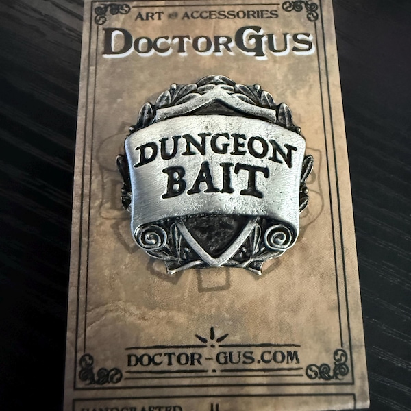 Elder Goth Badge - RPG Character Class Status Pin - Handcrafted Pewter ...