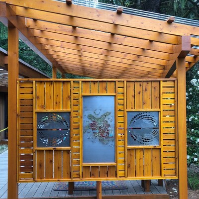 Turtle Art Screen or Panel Metal Privacy Screens Turtle Metal Wall Art ...