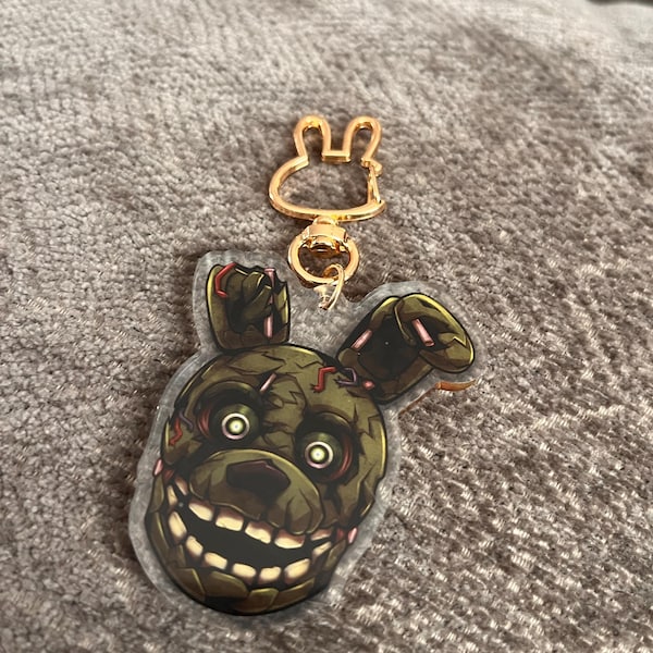 FNAF Keychains Freddy, Bonnie, Chica, Foxy 2.5 Double-sided Acrylic ...