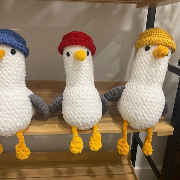 PATTERN/INSTRUCTIONS Seagull, Amigurumi Pattern, Seagull Pattern ...