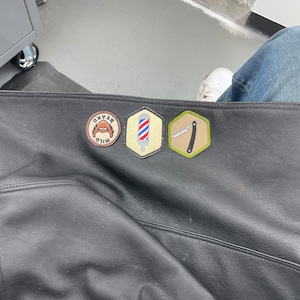 Barber Shop Patches 3 Patches Barber Shop Patches Set - Etsy Polska