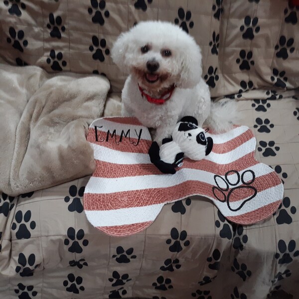 Personalized Dog Bone Mat - Etsy