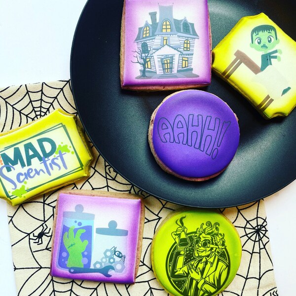 Frankenstein Monsters Clipart, Black and White, Digital Stamps ...