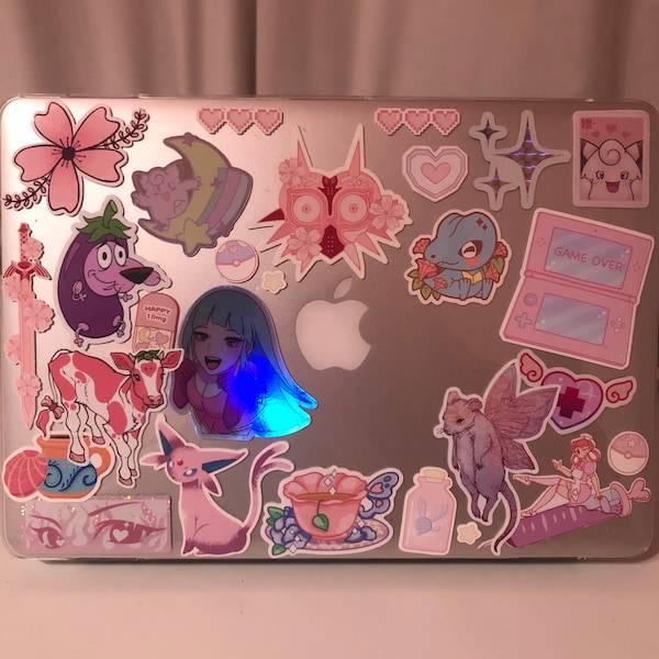 Fairy Field Mouse Vinyl Sticker, Cute Animal Laptop Decal, Fae Magic ...