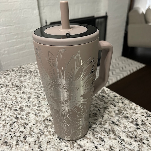 Sunflower Engraved Brumate Era Tumbler, 40oz Leakproof Tumbler With ...