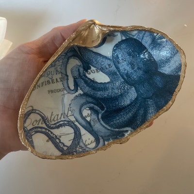 Decoupage Clam Shell, Music Notes Beach Decor, Handmade Ring Dish - Etsy