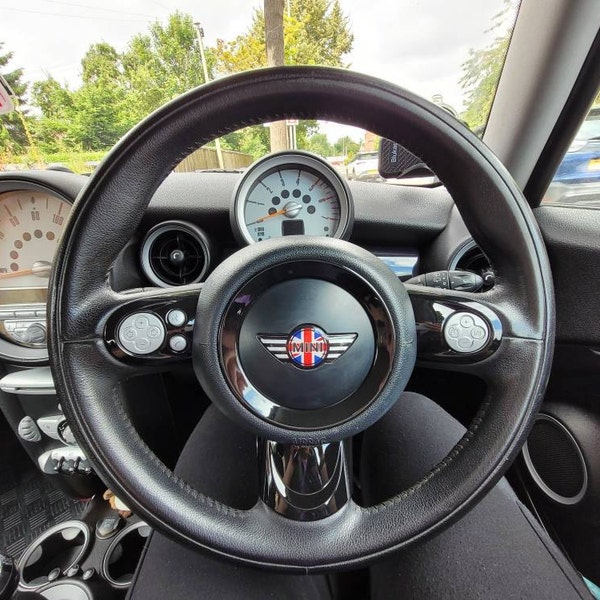 Custom Steering Wheel Gel Overlay Emblem Badge Sticker - Fits All MINI ...