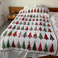 Santa in the Trees Quilt Pattern PDF - Etsy Canada