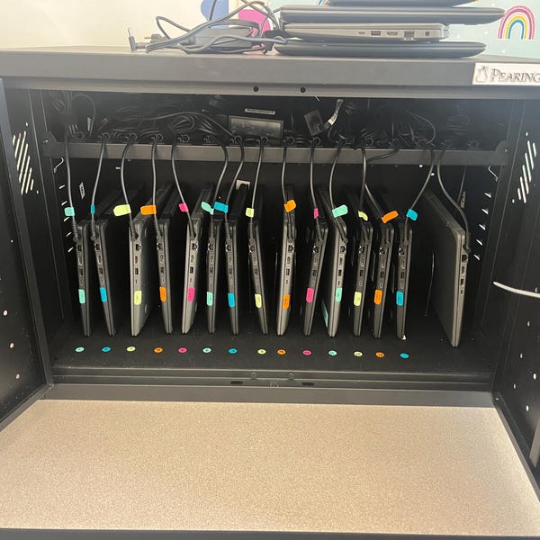 Classroom Laptop Label for Classroom Organization With Color Coded ...