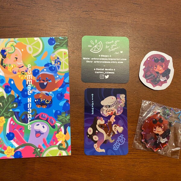 Splatoon Hotlantis WV3 Posters Harmony Paruko Tartar Dedf1sh Octoling ...