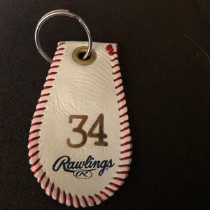 Personalized Hand Made Baseball Key Chain - Etsy