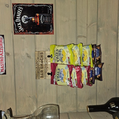 Bar Snacks Holder / Dispenser/ Clip Board Wall Mounted Ideal for Home ...