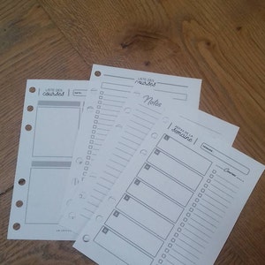 Planner semainier non daté à imprimer PDF éditable pour | Etsy France