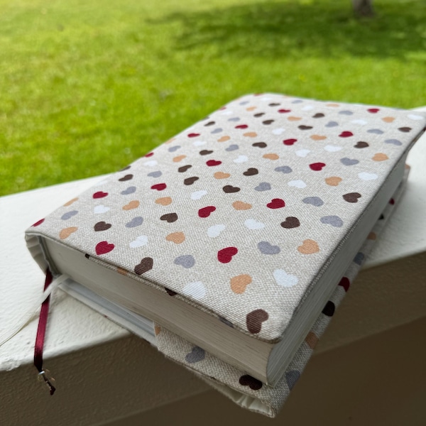 Adjustable Book Cover, Fabric Book Cover, Reusable Book Cover, A5 Book ...
