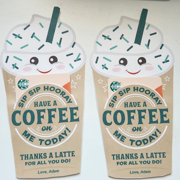 Coffee Thank You Gift Printable, Teacher Gift, Teacher Appreciation ...