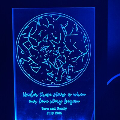 CUSTOM Night Light Star Map LED Frame for Loved Ones Family Friends Her ...