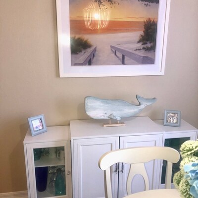 Whale, Home Decor, Wooden Whale, Seaside, Beach, Ocean, Wall Hanging ...