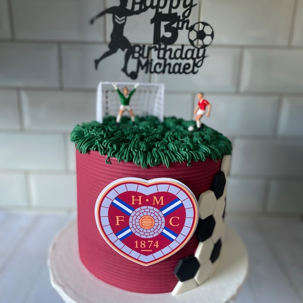 Football Cake Topper|arsenal Cake Topper|male Cake Toppers|football ...