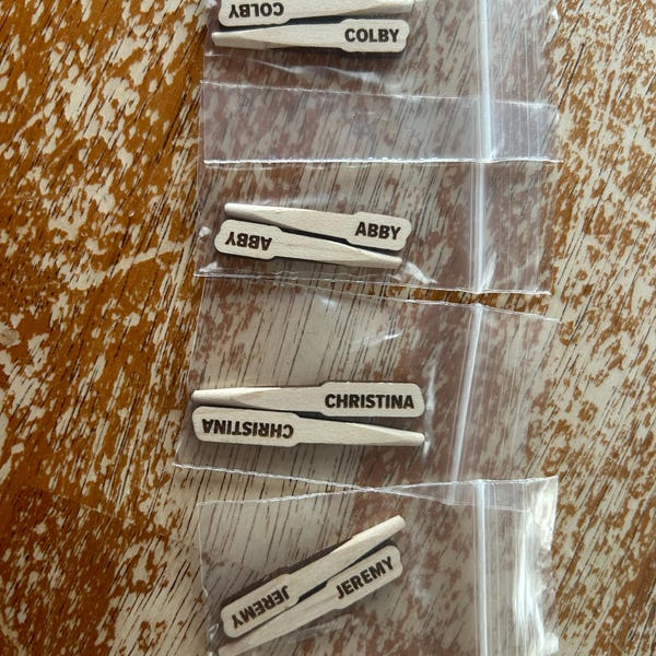 Custom Name Cribbage Pegs, Your Name on Both Sides of Peg, Fun Game ...