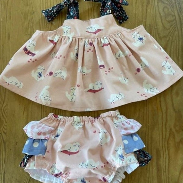 Baby Top Pattern PDF Sewing Pattern – Instant Download – Ties on ...