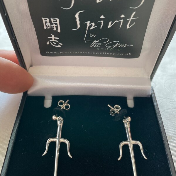 Samurai Kanji Earrings. Handcrafted in Sterling Silver. - Etsy