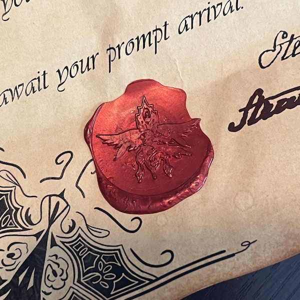 Strahd Zadrovich Family Crest Wax Seal Stamp - Vampire Wedding ...