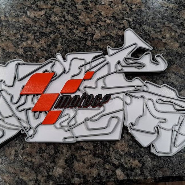 Motogp Wall Art (fan Art) World Class Racetrack Outlines in the Shape ...