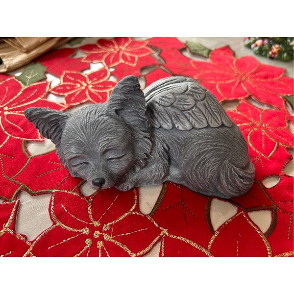 Papillon Angel Dog Statue - Continental Toy Spaniel - Papillion ...