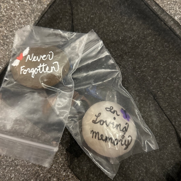 Bereavement Word Stones, Handpainted Grief & Loss Rocks, Memory Stones ...