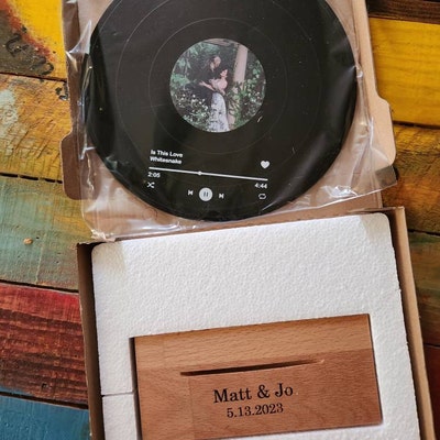 Song Personalized Record Birthday Gift for Her Anniversary Gift for Him ...