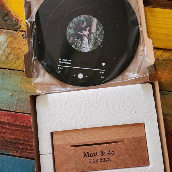 Song Personalized Record - Birthday Gift for Her - Anniversary Gift for ...