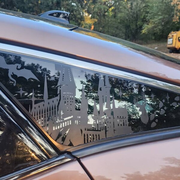 Bat Car Window Decals Quarter Panel Window Large Pattern Decal Custom ...