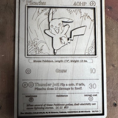 Pokemon Trading Card Charizard Laser Ready Template SVG DXF Laser Cut ...