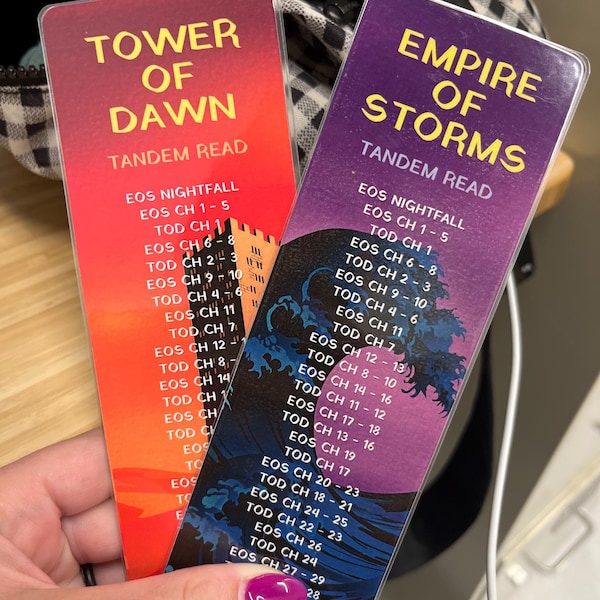 TOG Throne of Glass Tandem Read Bookmarks|tower of Dawn|empire of ...