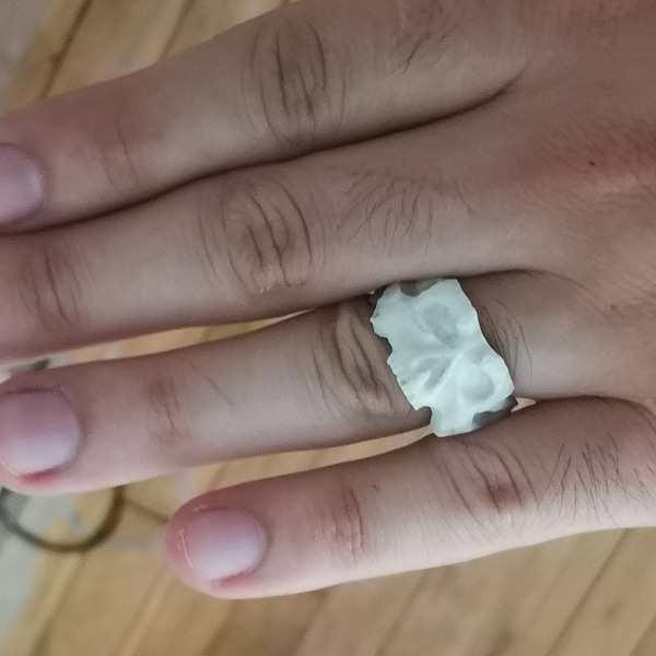 Antler Carved Skull Ring - Etsy