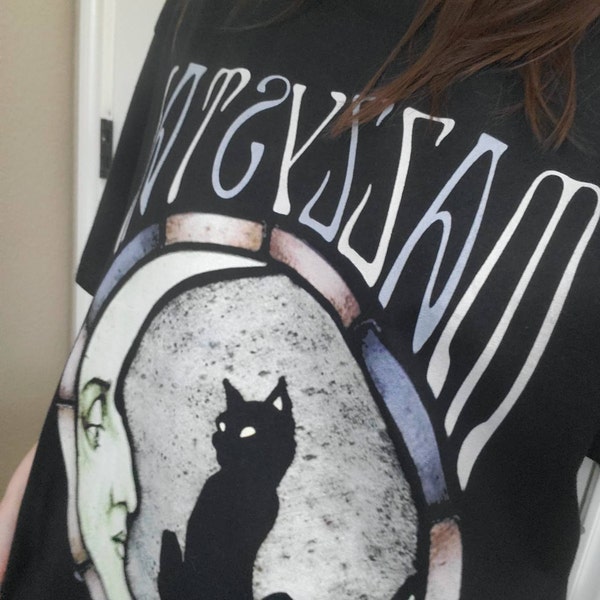 Mazzy Star Moon and Cat Tee, 90s Alt Rock, Hope Sandoval, Unisex Tee ...